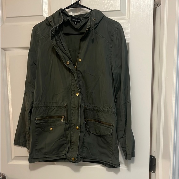 New Look | Jackets & Coats | New Look Green Utility Jacket Structured ...